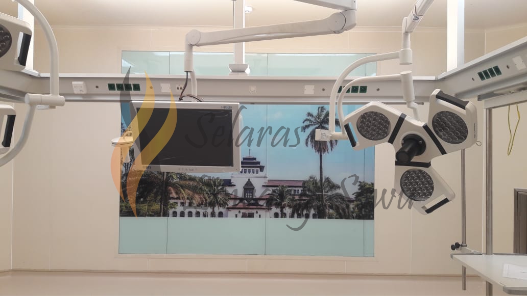 Operating Room Enamel Glass Panel - Selaras Lawang Sewu